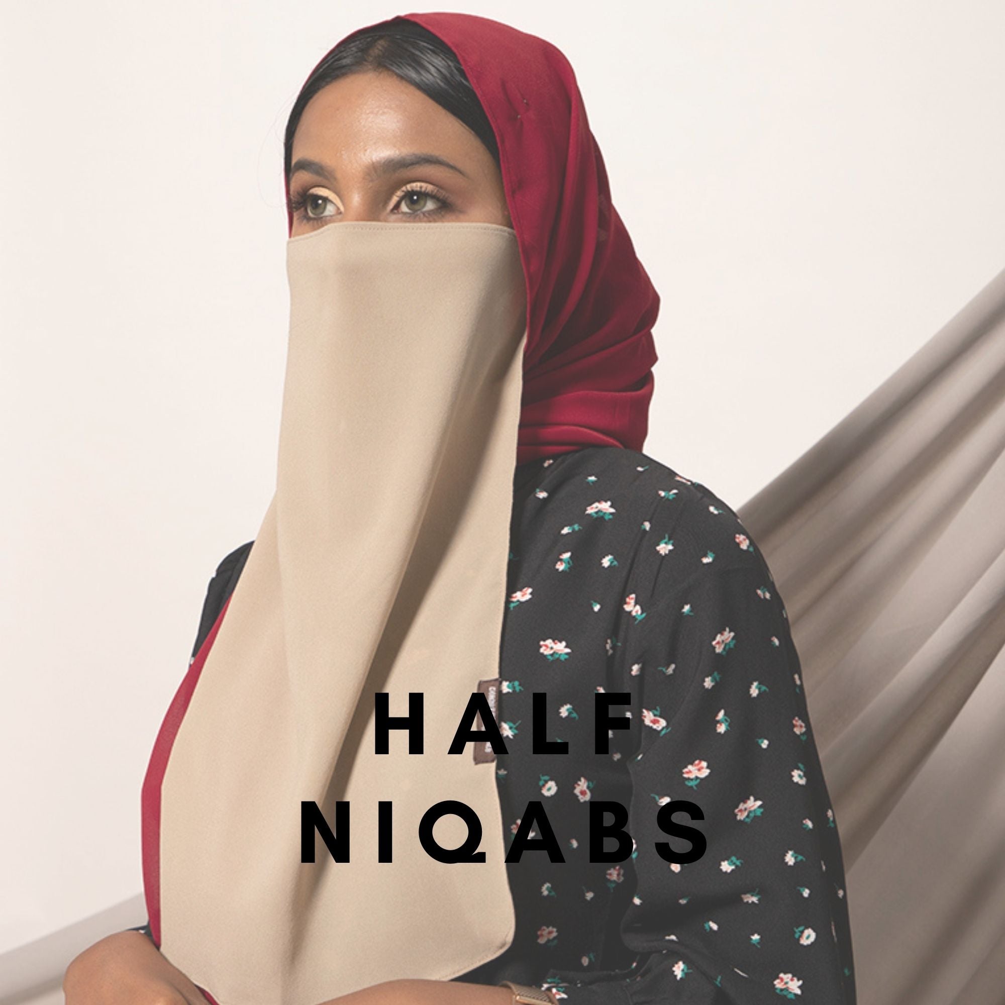 Buy Half Niqab Online - Premium Half Niqab Hijab Online in India ...