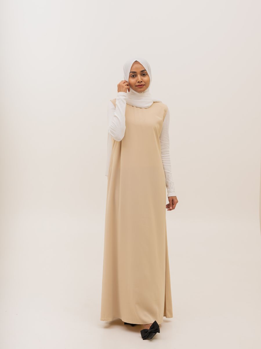 Beige Premium Airtech™️ Layering Dress - Sleeveless – Modest Essentials