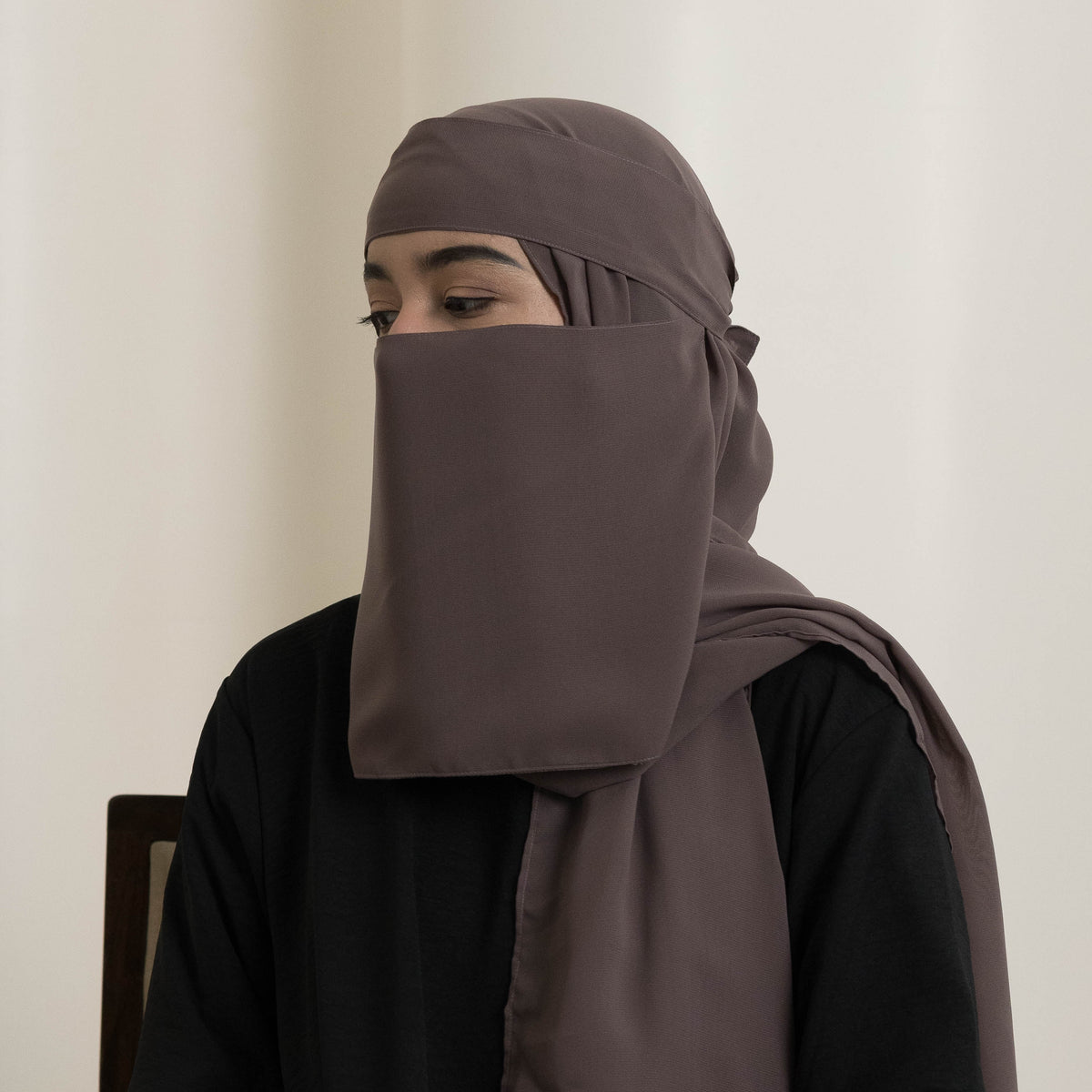 Medina Silk Niqab Set - Taupe Grey – Modest Essentials