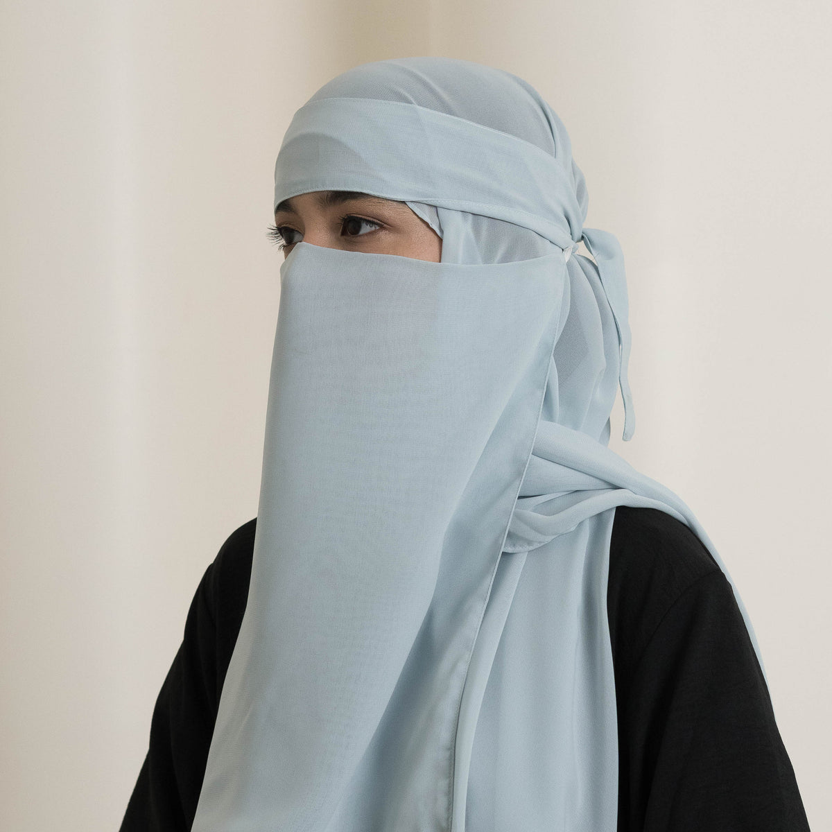 Medina Silk Niqab Set - Blue – Modest Essentials