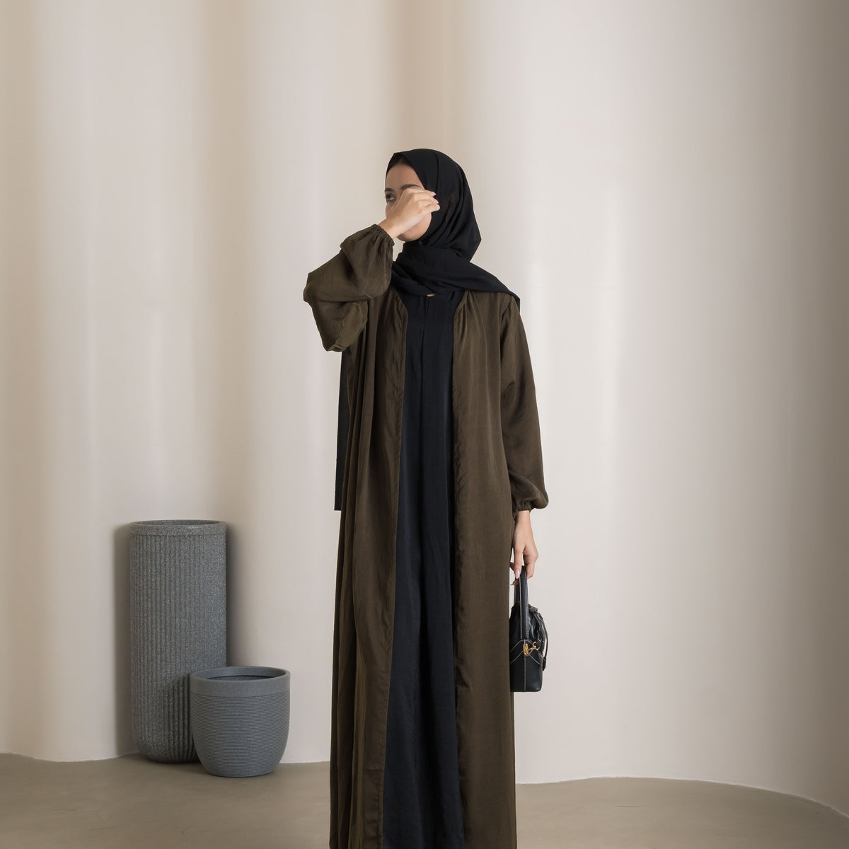 Safa 2-Piece Abaya - Green – Modest Essentials