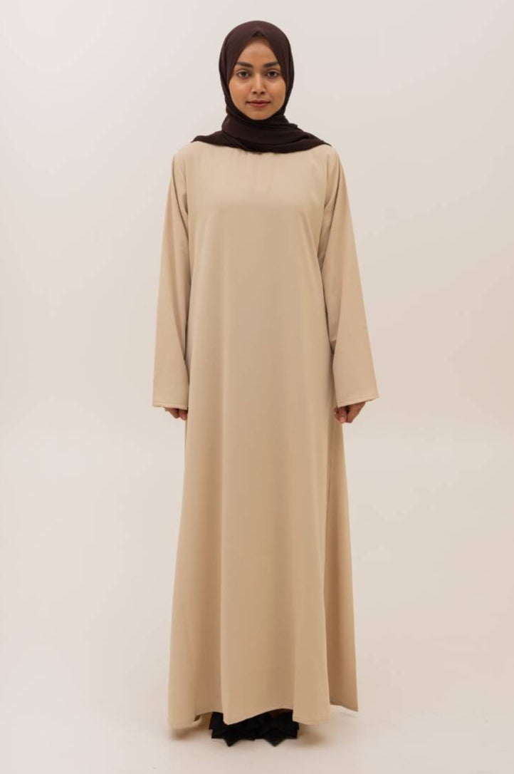 Beige Premium Airtech™️ Layering Dress - Full Sleeve – Modest Essentials