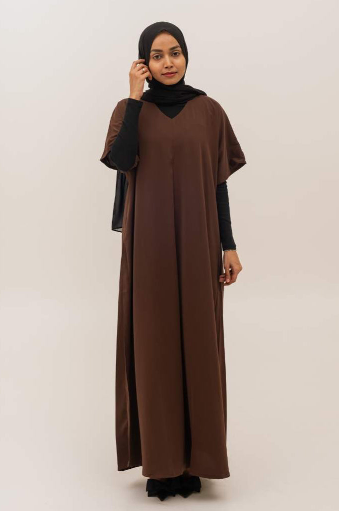 Mocha Premium Airtech™️ Layering Dress - Half Sleeve – Modest Essentials