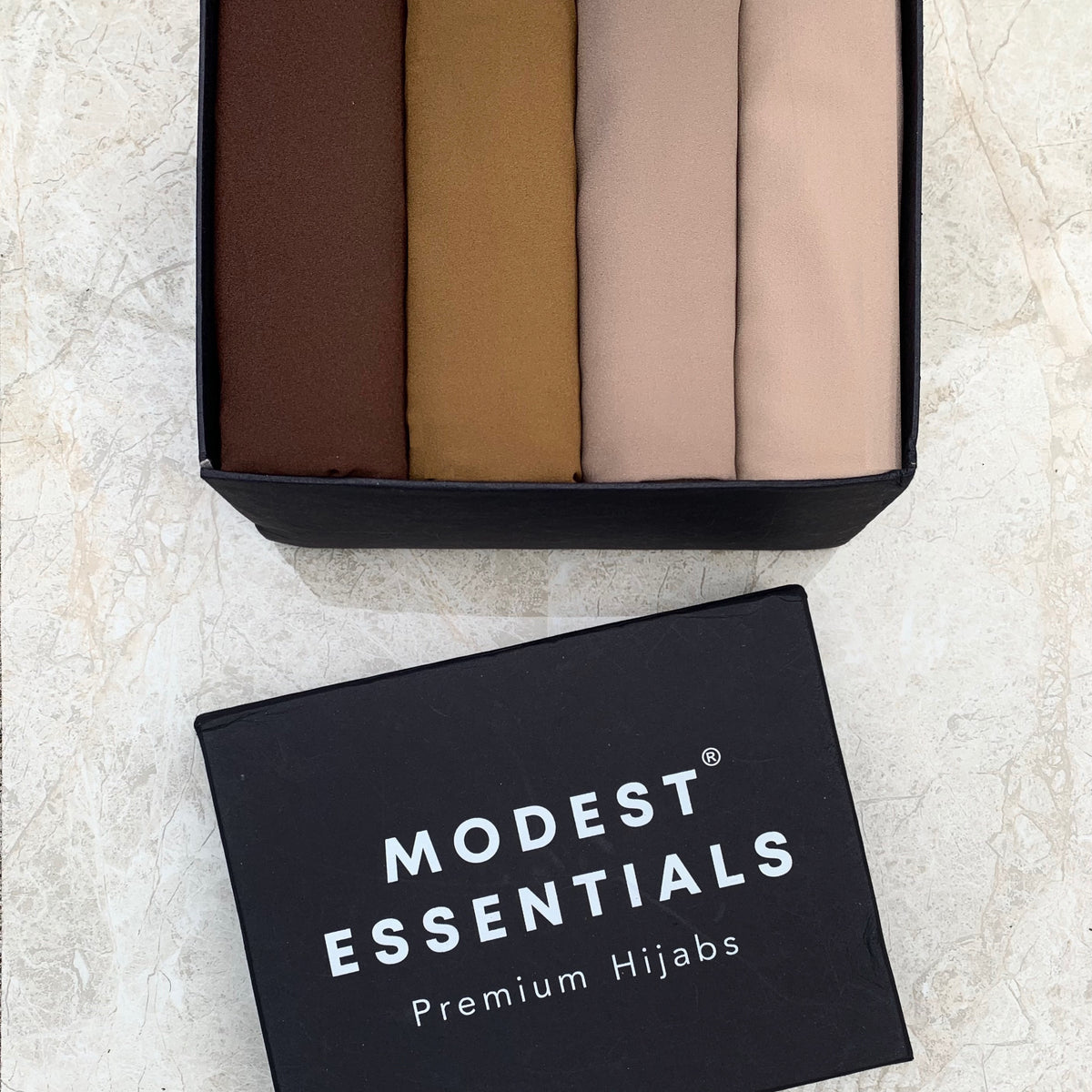 Earthy Georgette Hijab Box – Modest Essentials
